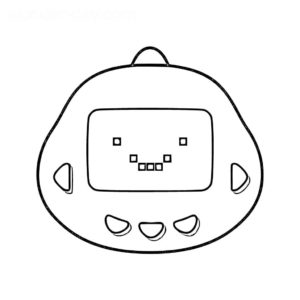 Tamagochi Coloring Pages - AniYuki - Anime Portal
