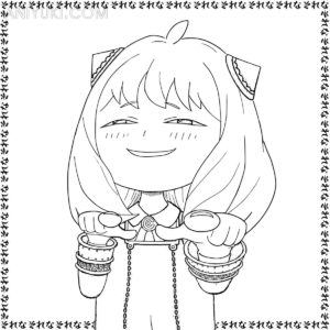 Anya Forger Coloring Pages - AniYuki - Anime Portal
