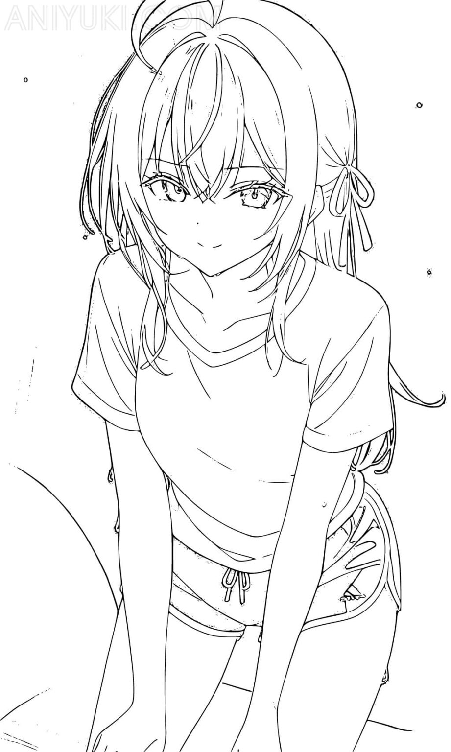 Alya Sometimes Hides Her Feelings in Russian Coloring Pages
