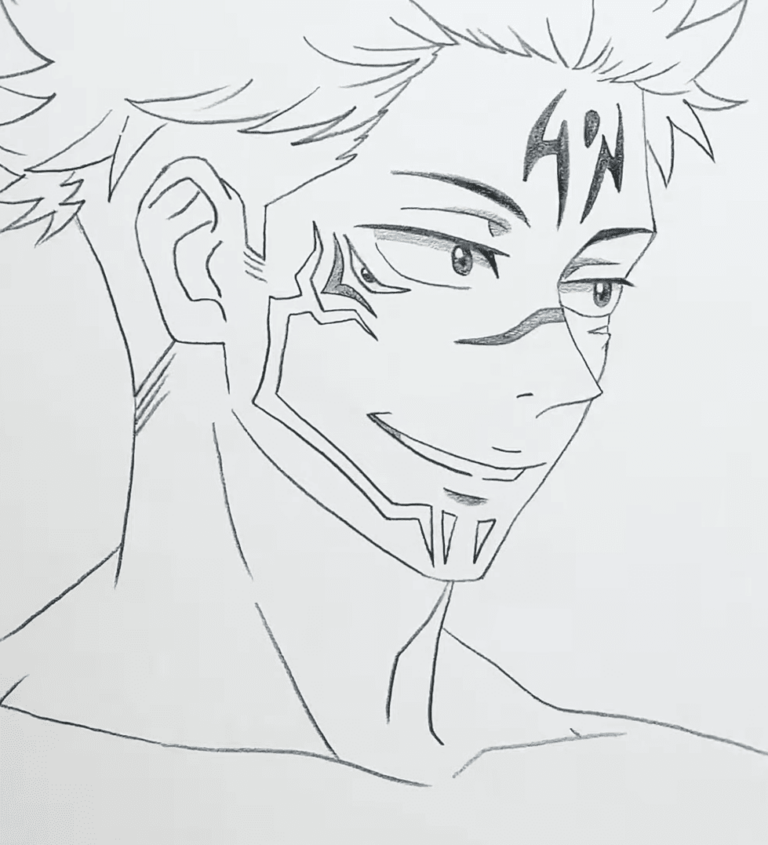 How To Draw Sukuna - Jujutsu Kaisen