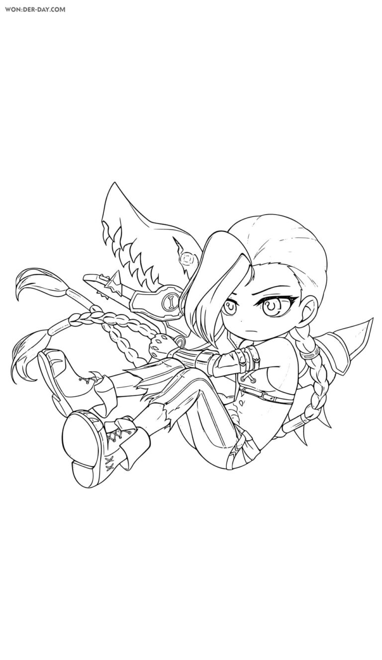 Arcane: League of Legends Coloring Pages - AniYuki