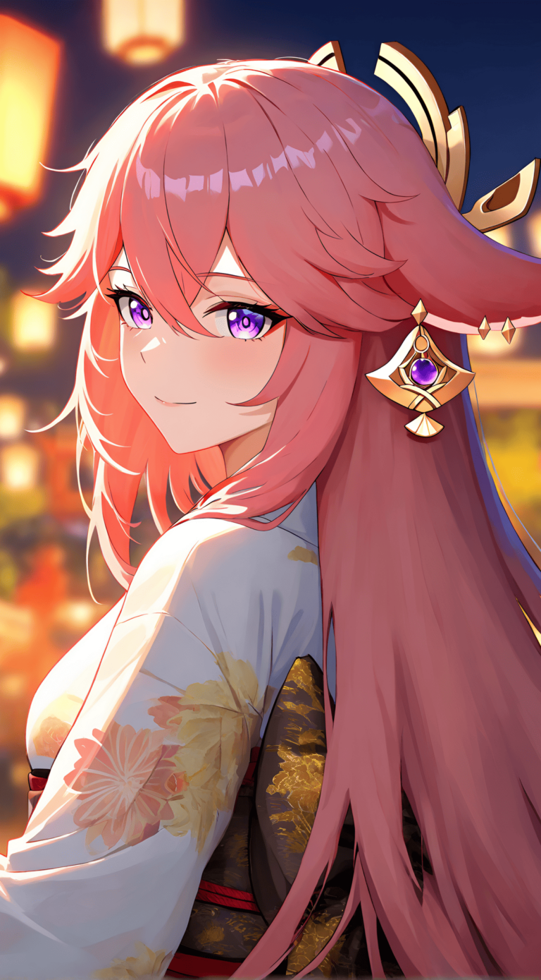 Yae Miko Phone Wallpapers - AniYuki - Anime Portal